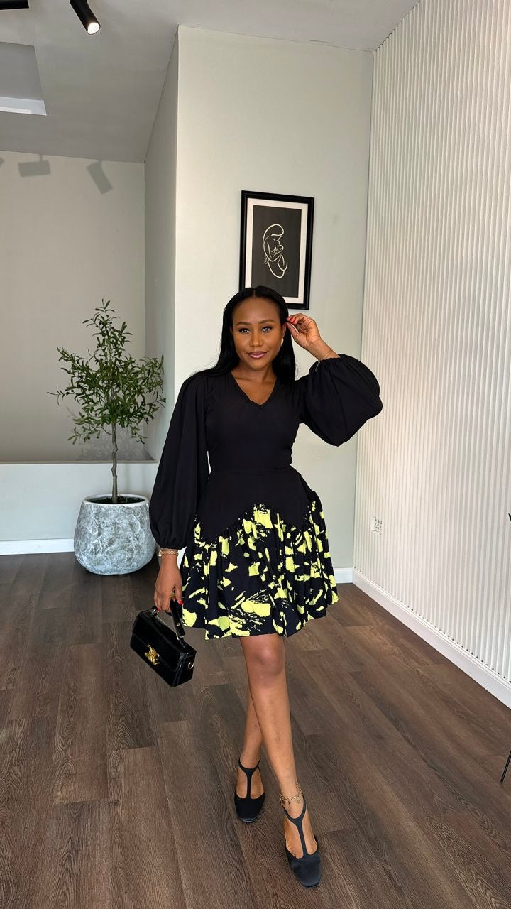 Fiyin crepe dress(ready to wear) – HOUSE OF NAYA